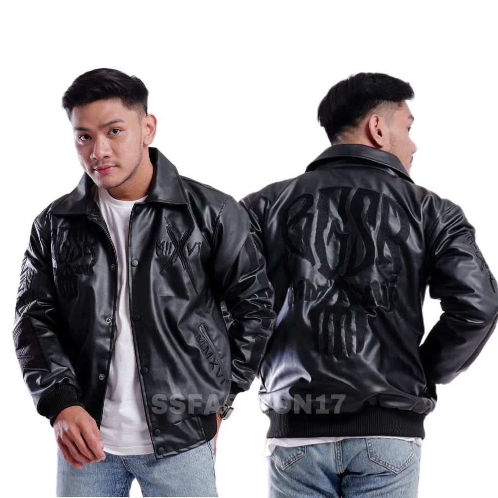 Jual Jaket kulit vintage varsity leather pria full bordier higt premium ...