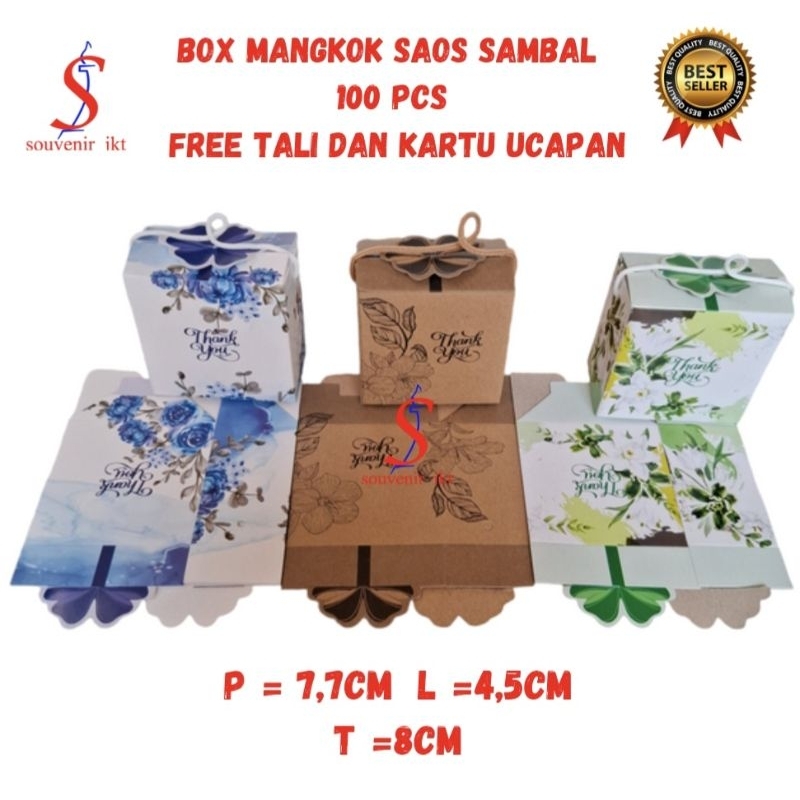 Jual HANYA BOX!!! 50pcs Box Mangkok Saus Sambel/Mangkok Daun/Mangkok ...