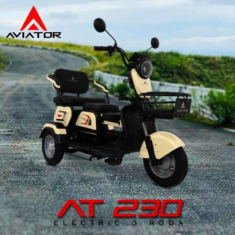 Jual SEPEDA LISTRIK AVIATOR AT-230 650 WATT 48 V / 20 AH RODA TIGA ...