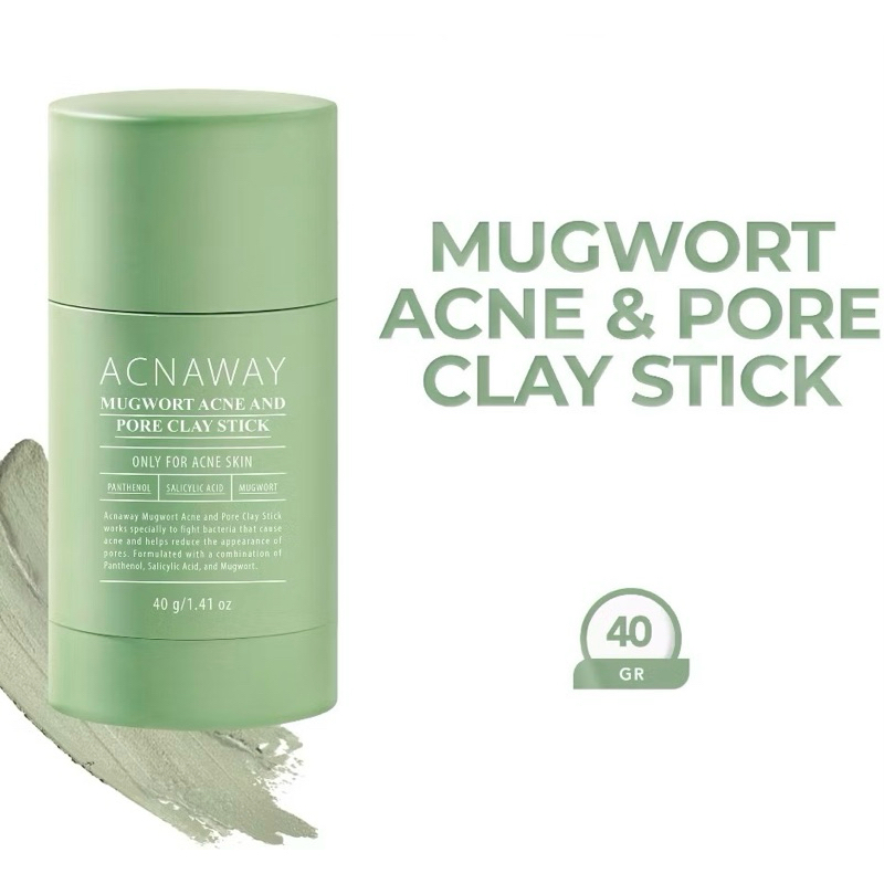 Jual ACNAWAY Mugwort Acne and Pore Clay Stick Mask Panthenol ...