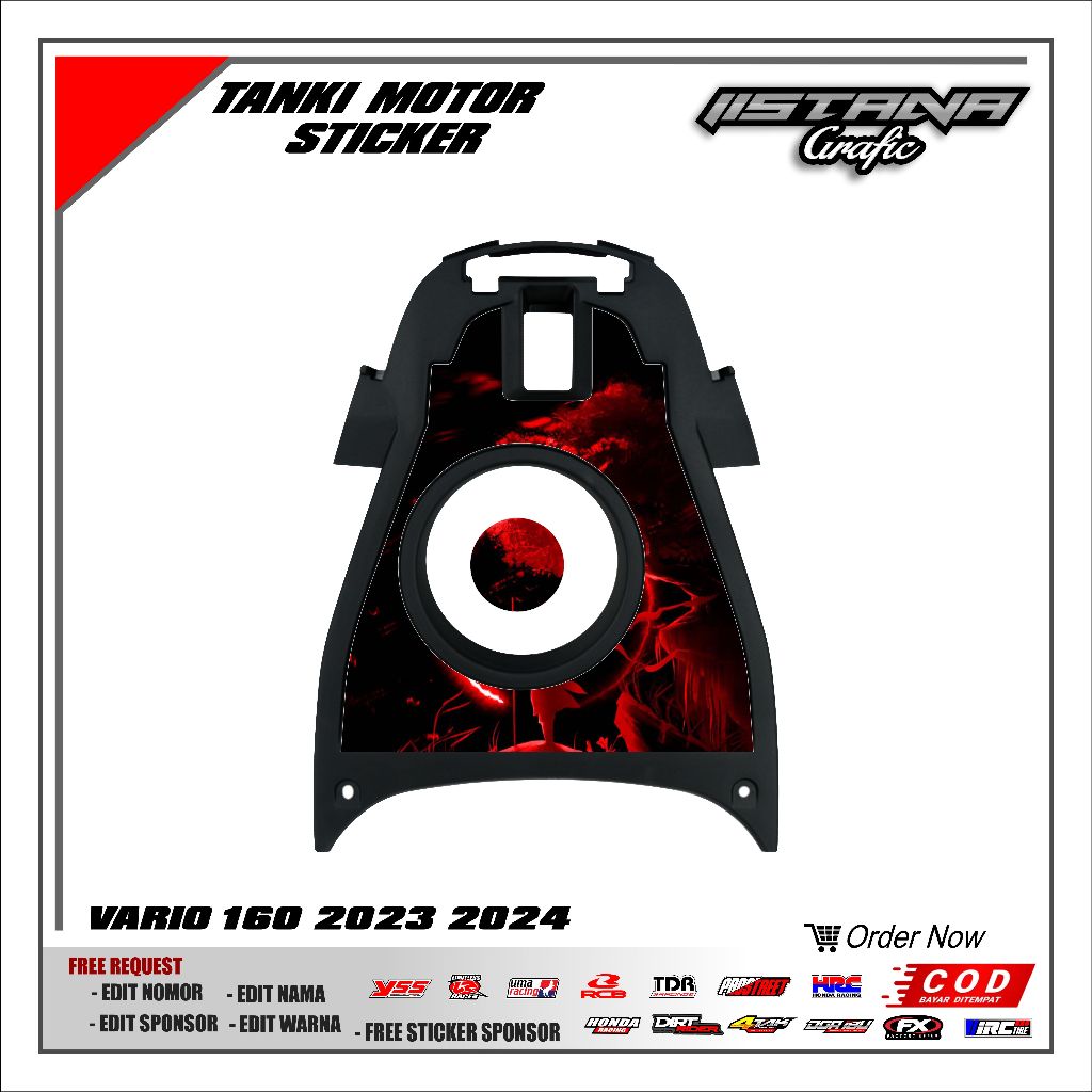 Jual Sticker Cover Pelindung Tanki Variasi Tanki Vario 2023 2024 MOTIF ...