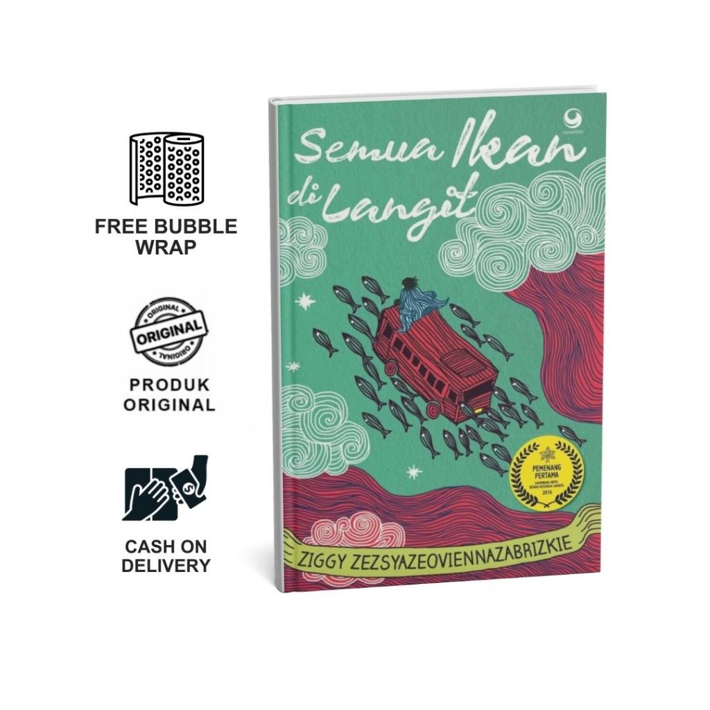 Jual Novel Semua Ikan di Langit - Ziggy Z (Bonus postcard+bookmark ...