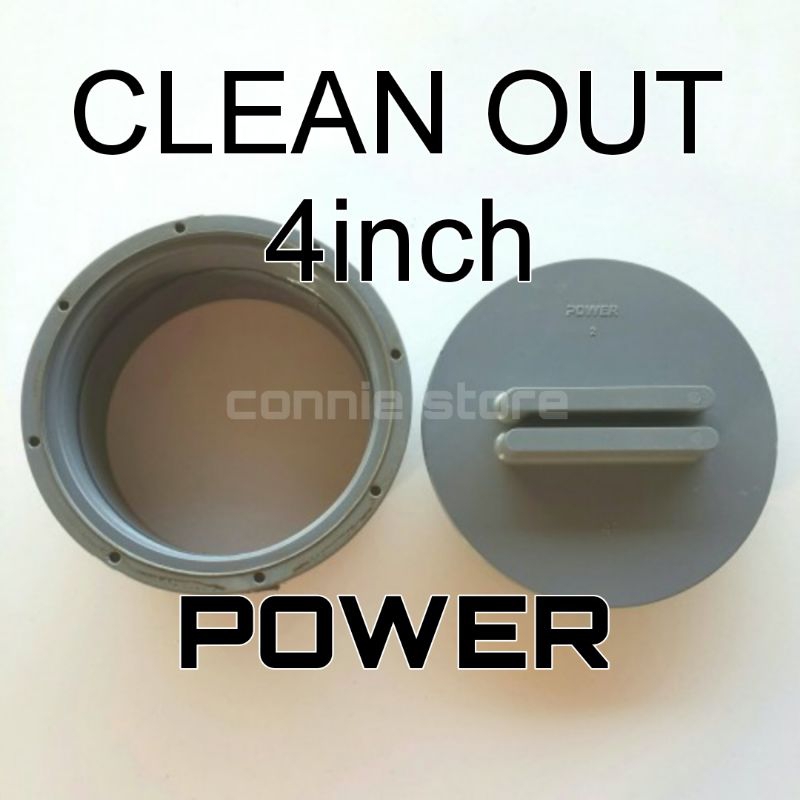 Jual Clean out POWER CO 4inch tutup drat sepiteng wc 4" tutup pipa ...