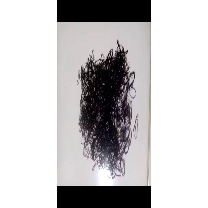 Jual KARET RAMBUT HITAM POLOS UKURAN S | Shopee Indonesia