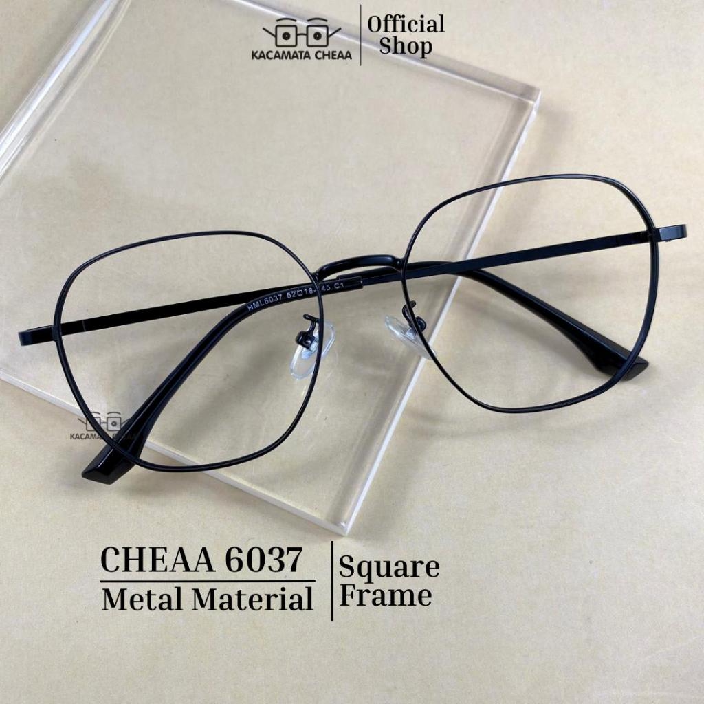 Jual KacamataCheaa Frame KOtak Besi Terbaru CHEAA 6037 | Shopee Indonesia
