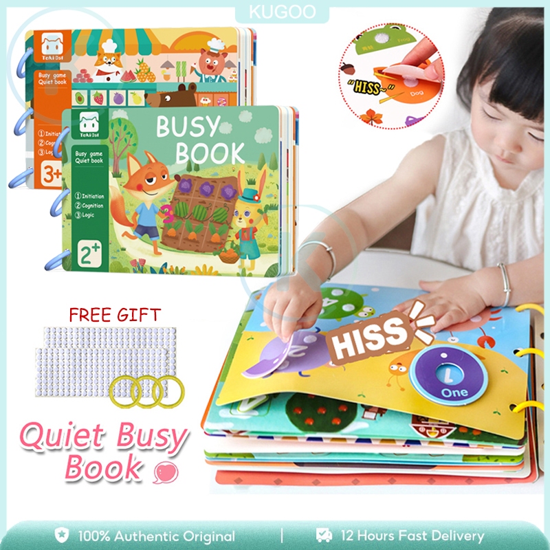 Jual KUGOO 30/14Pages Quiet Book Buku Aktivitas 1-3tahun Busy Book ...