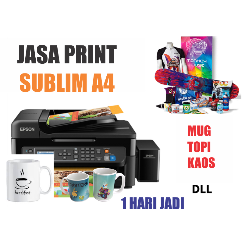 Jual jasa print sublim ukuran A4 harga murah | Shopee Indonesia