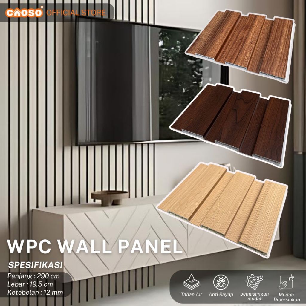 Jual WPC Wall Panel 3 Meter Dekorasi Dinding Kayu | Wall Panel Wood ...