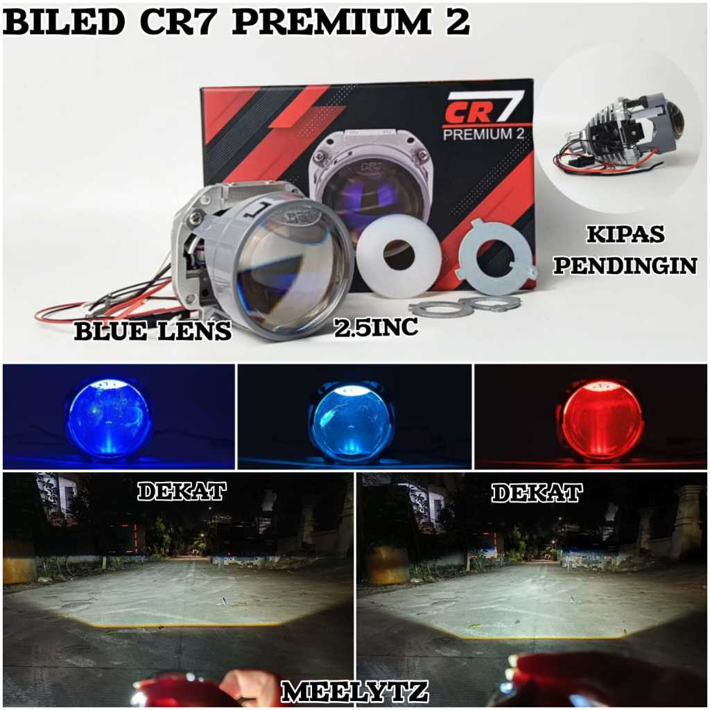 Jual CR7 PREMIUM 2 - Biled 2.5inc Blue Lens | Shopee Indonesia