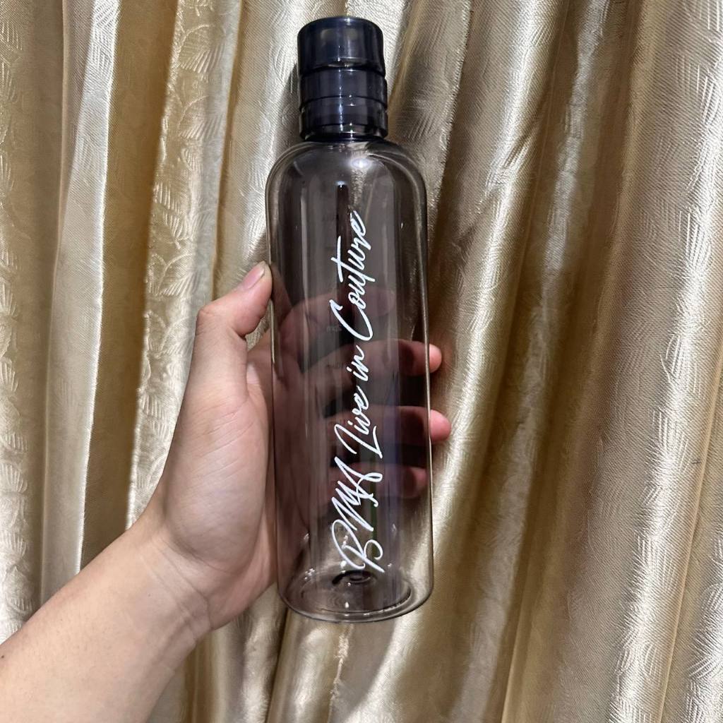 Jual Tumbler Crystal / Botol Air Minum Custom / Tumbler Estetik Bening ...