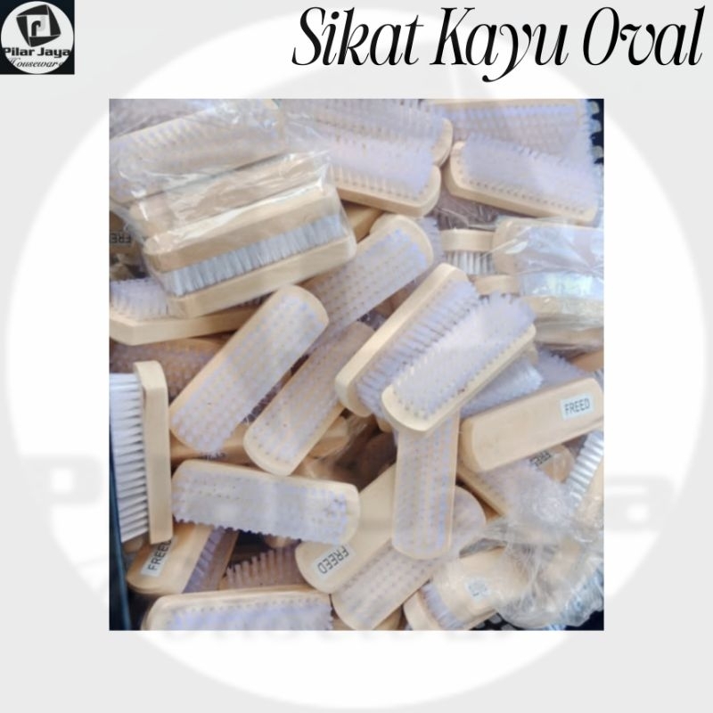 Jual Sikat Kayu Oval/Sikat Baju | Shopee Indonesia