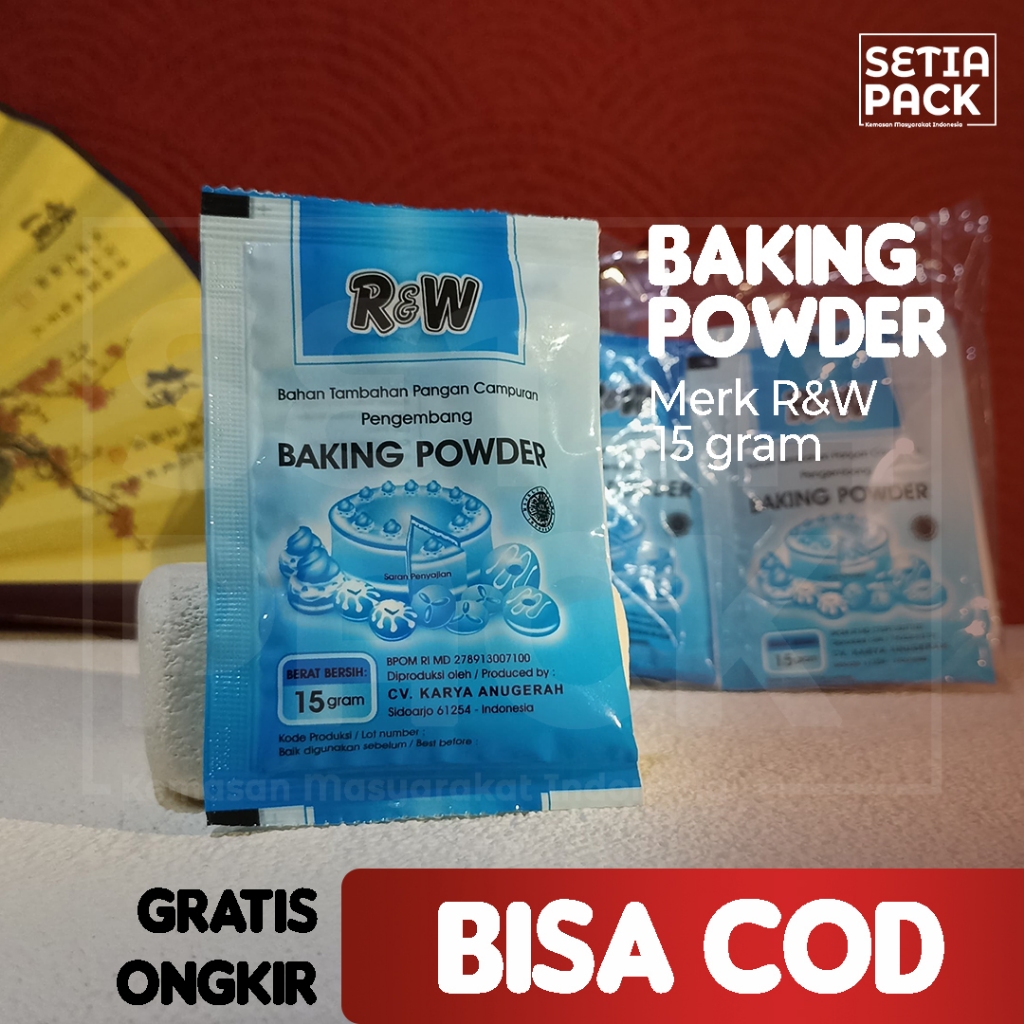 Jual Bahan Kue Baking Powder Pengembang 15 gram | Shopee Indonesia