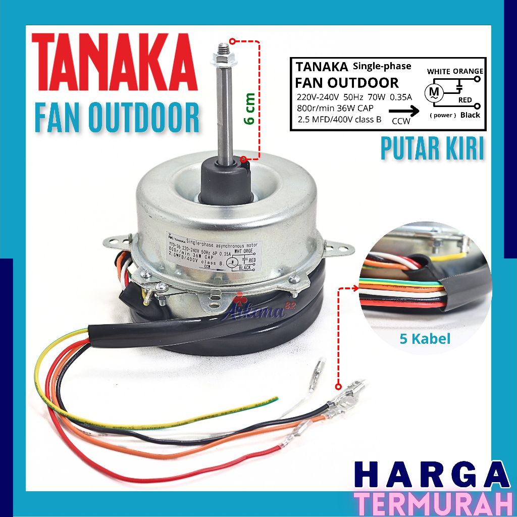 Jual MOTOR FAN OUTDOOR | DINAMO KIPAS OUTDOR AC 0.5PK - 2PK 220VAC ...