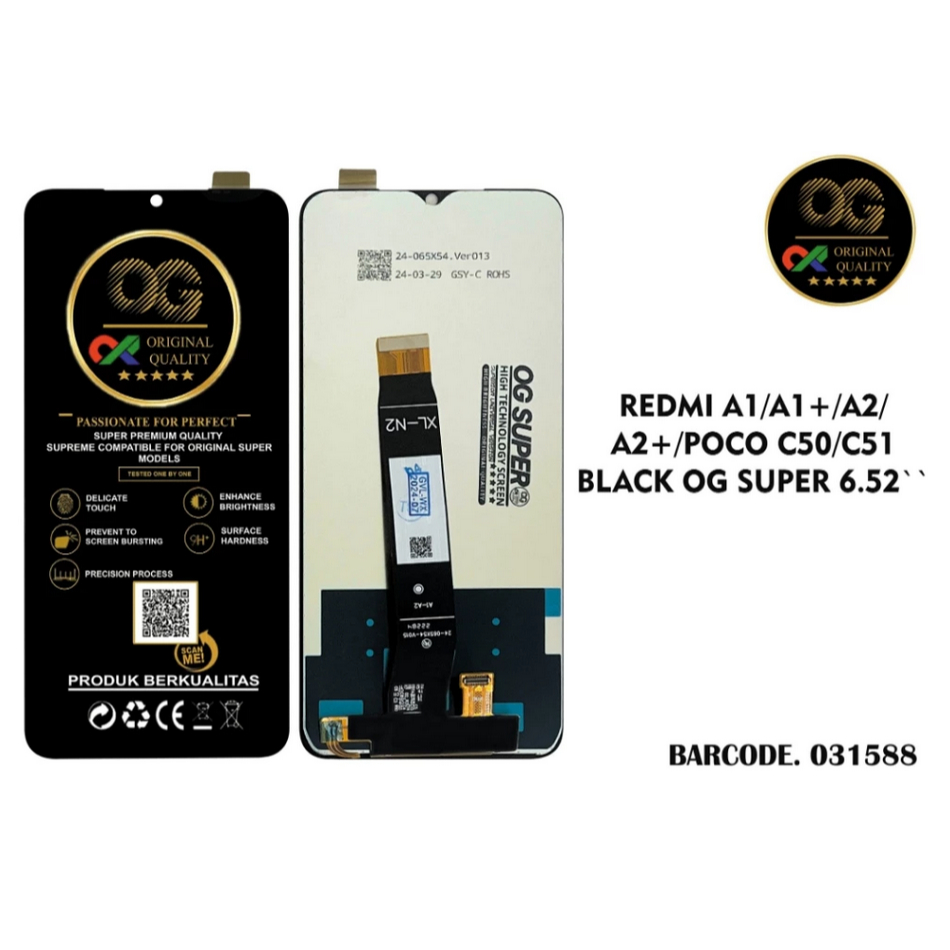 Jual ( OG SUPER ) LCD XIAOMI REDMI A1 / A1 PLUS / A2 / A2 PLUS / POCO ...