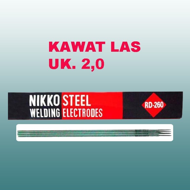 Jual KAWAT LAS Listrik 1 KG 2 MM NIKKO Steel 1 KG 1 Dus | Shopee Indonesia