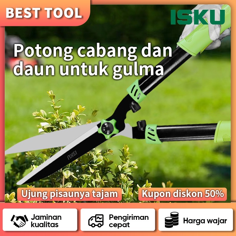 Jual ISKU Gunting Rumput Taman Gunting tanaman gunting pangkas daun ...