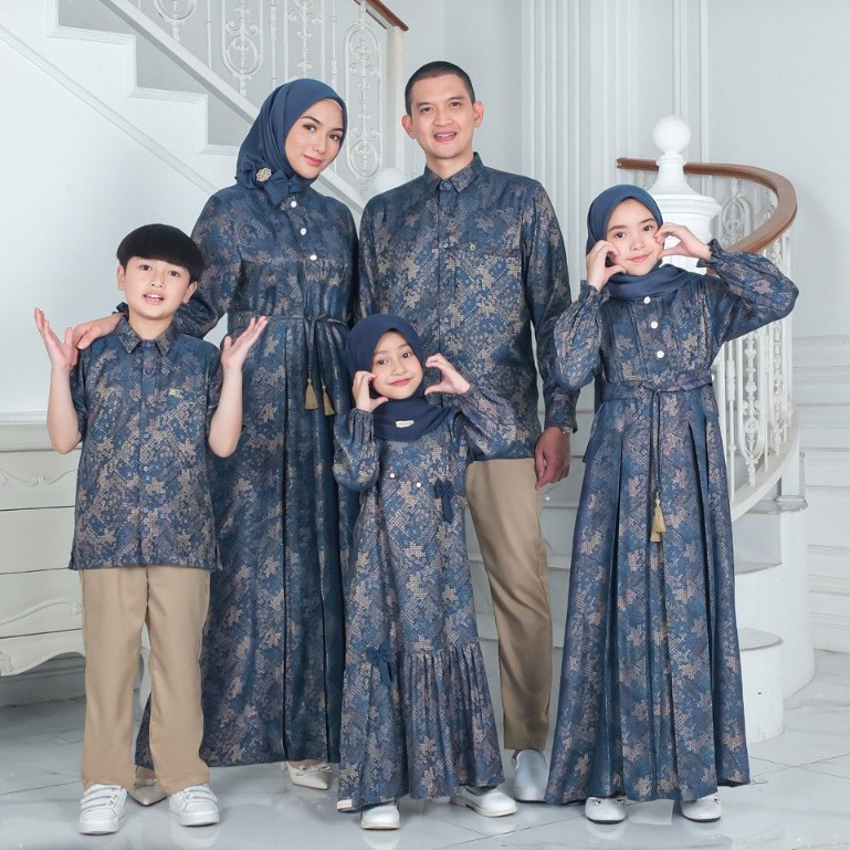 Jual SARIMBIT ETHICA 2025 ROYAL 42 POWDER PUFF MODEL BAJU COUPLE KELUARGA LEBARAN TERBARU MODIS ...