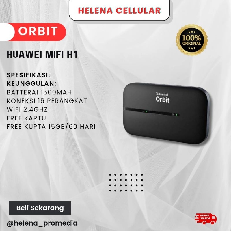 Jual Modem Telkomsel Orbit Huawei MiFi H1 | Shopee Indonesia