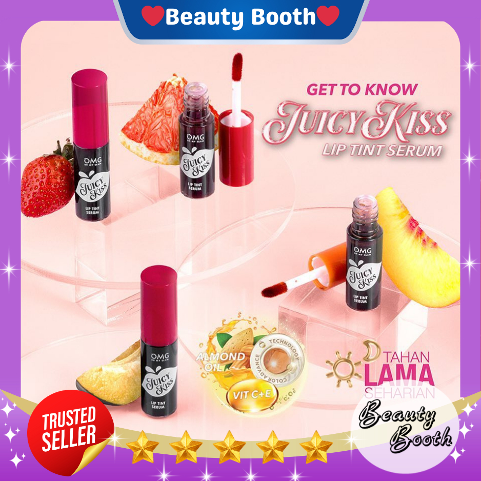 Jual OMG Lip Tint Serum | Oh My Glam Juicy Kiss Lip Tint Serum Juicy ...