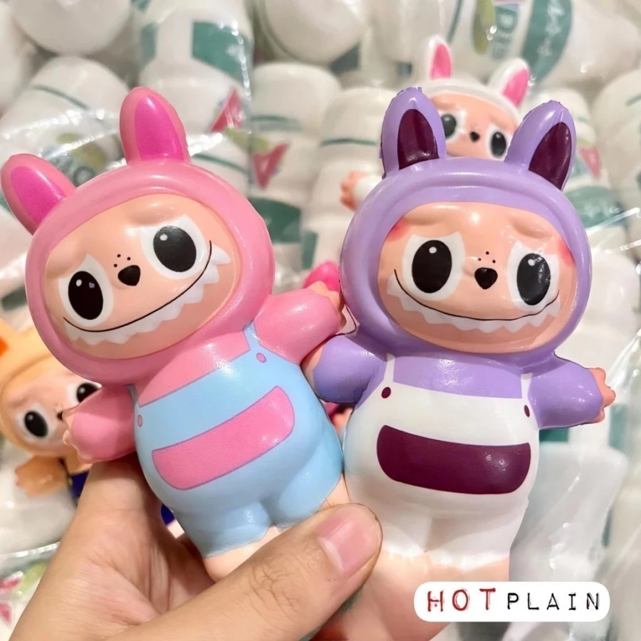 Jual Mainan Squishy Labubu LED Ukuran Besar / Squishy Labubu Pencet ...