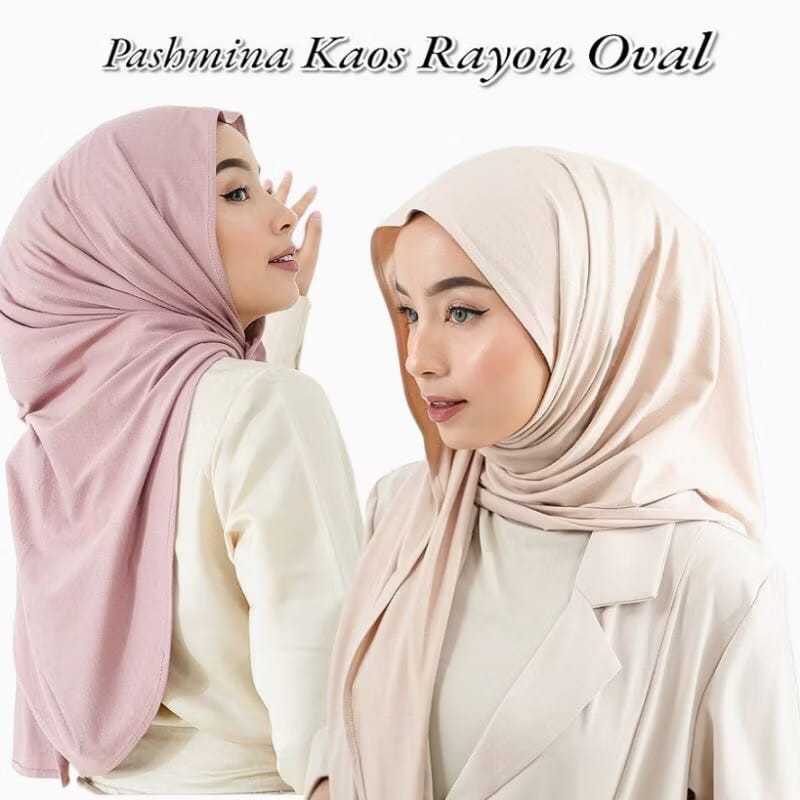 Jual PASHMINA RAYON OVAL SHAWL PASHMINA KAOS RAYON STYLE BELAKANG ...