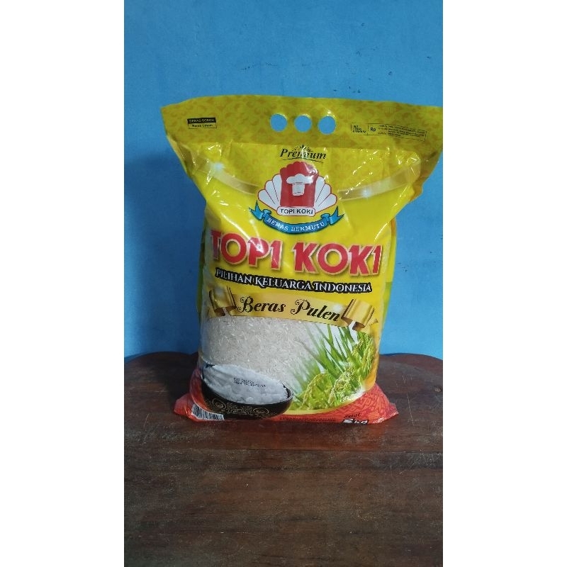 Jual Beras Topi Koki 10 Kg | Beras Pulen Topi Koki | Shopee Indonesia