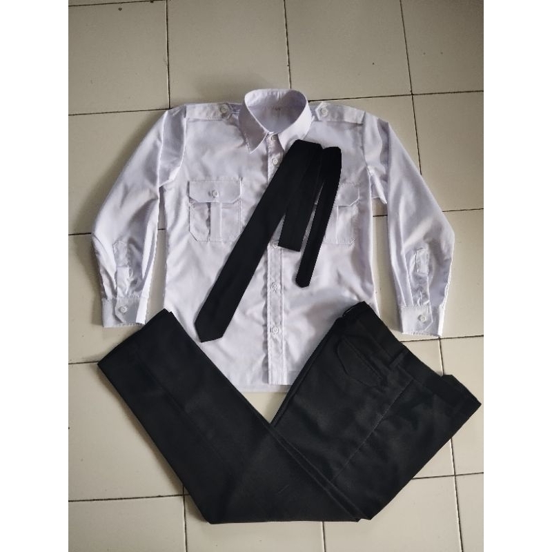 Jual BAJU PDH ASN PUTIH_BAJU PDH PPPK PRIA WANITA BONUS DASI HITAM ...
