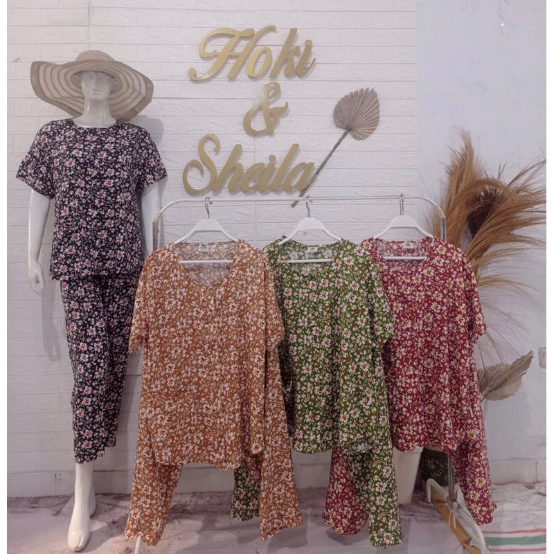 Jual Baju Lalok - Motif Random CP Hoki Sheila Rayon| Baju Tidur Hoki ...