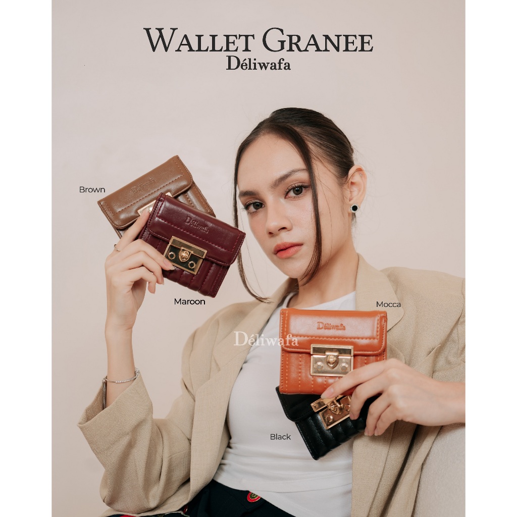 Jual [Deliwafa] Granee | Wallet Wanita | Kartu | Dompet Kulit | Shopee ...