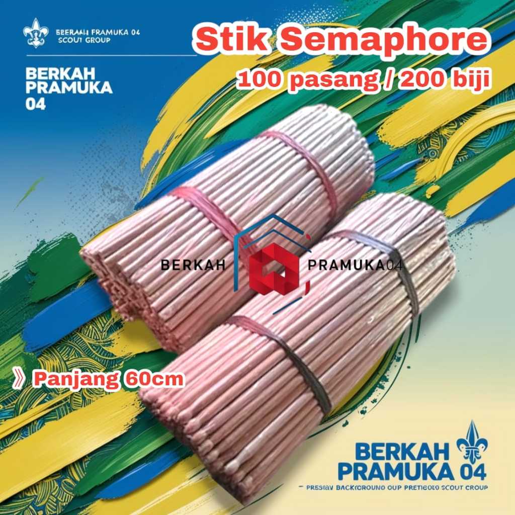 Jual [Isi 100 pasang] Tongkat Semaphore / Stik Semaphore Pramuka / Stik ...