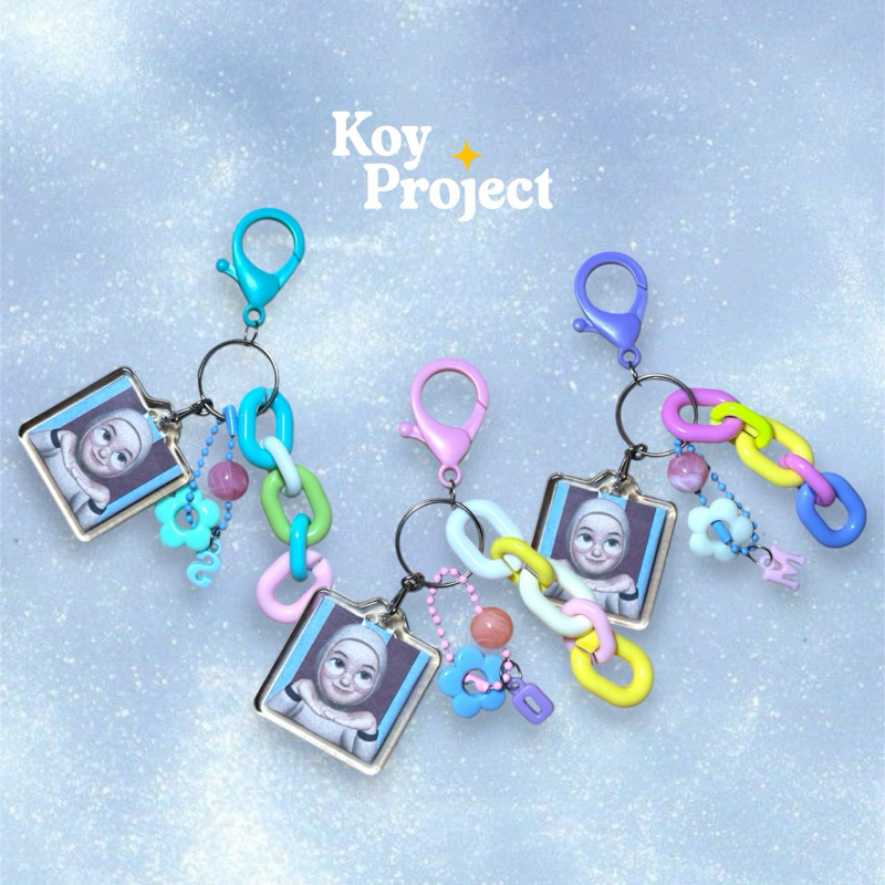 Jual KEYCHAIN PHOTO CUSTOM / Bagcharm photo acrylic photo custom couple ...