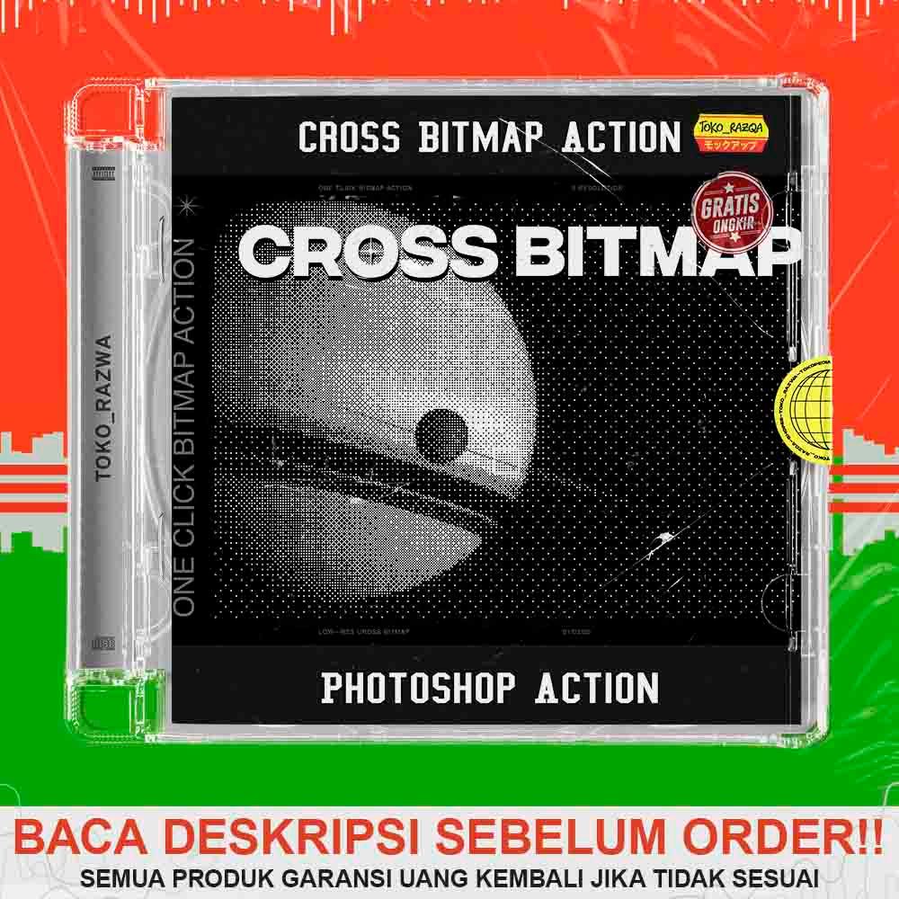Jual Photoshop Action - Cross Bitmap Action - 251224 | Shopee Indonesia