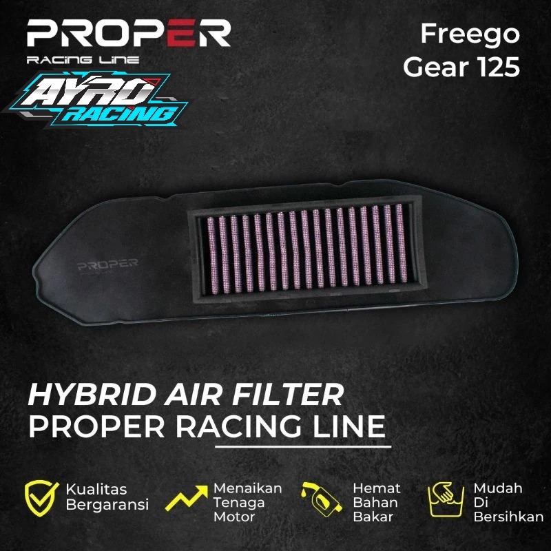 Jual Proper Racing Line Filter Udara Semi Racing Yamaha Freego | Shopee ...