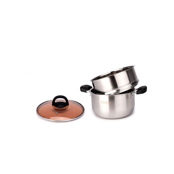 Jual Panci Steamer Kukus Stainless Bahan Tebal Kukus Steamer 2 Tingkat ...