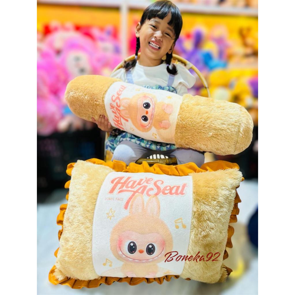 Jual Bantal set guling labubu untuk dewasa/anak2//Bantal guling ...
