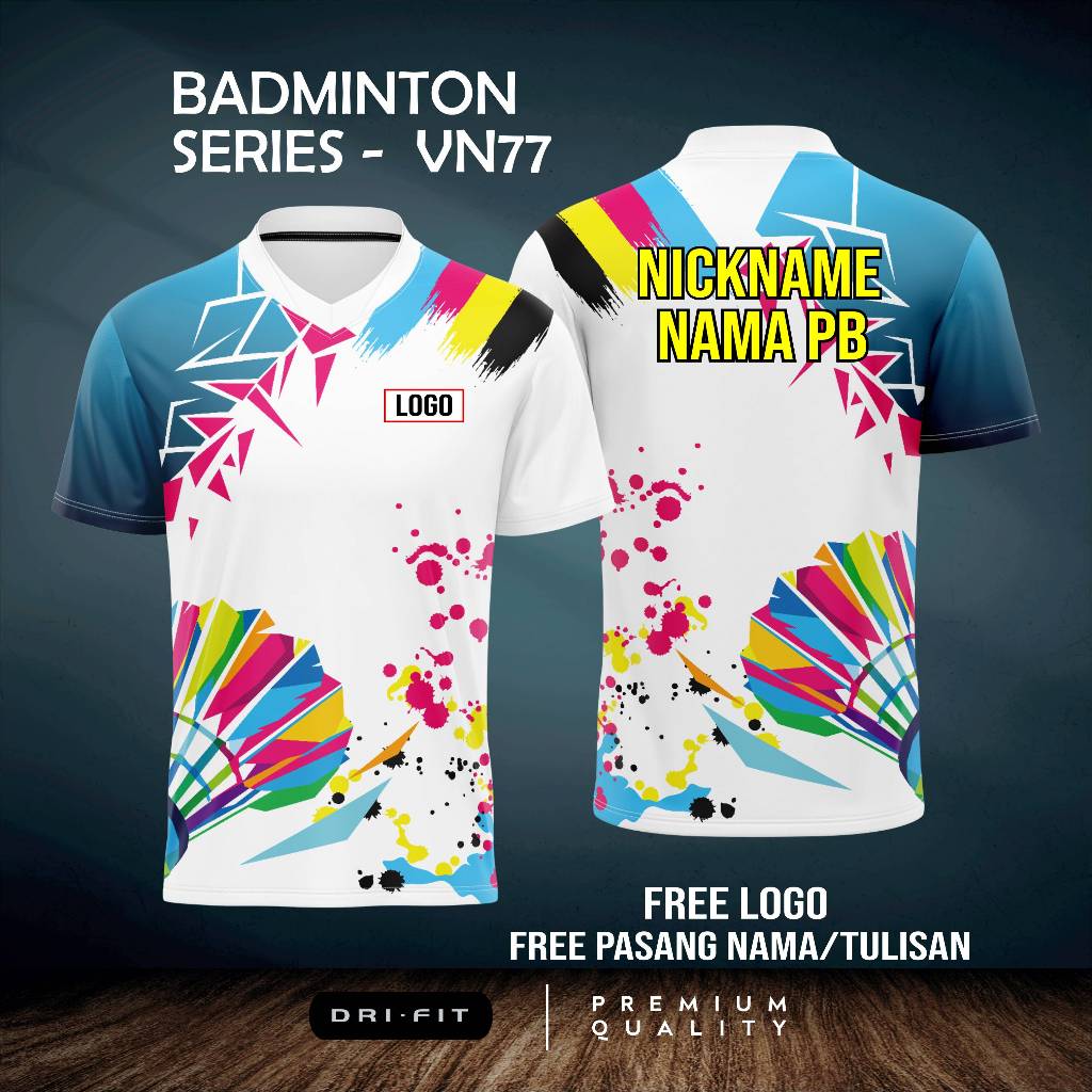 Jual JERSEY KAOS BADMINTON BULUTANGKIS 2025 VN77 - BISA CUSTOM NAMA DAN LOGO [BISA SATUAN ...