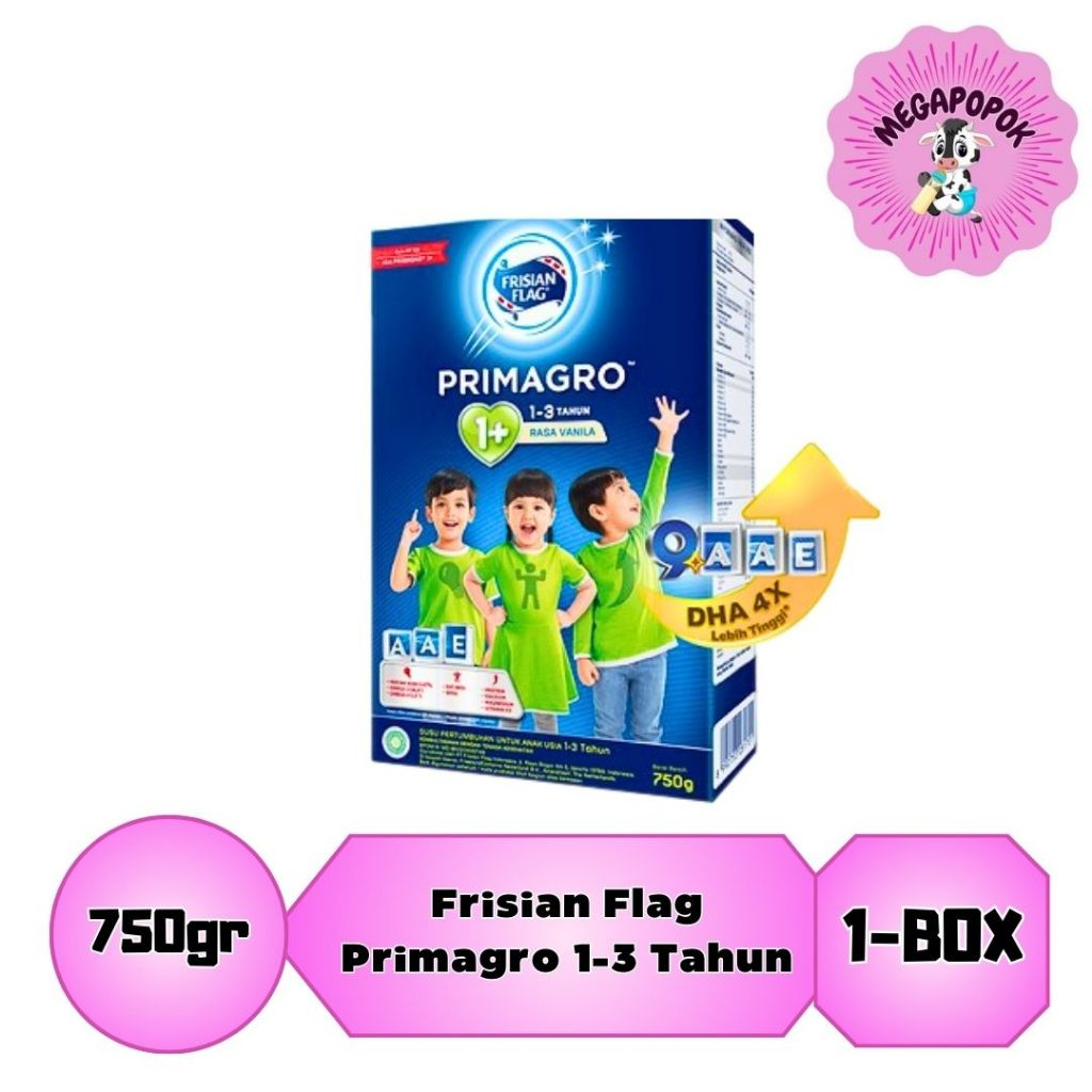 Jual Primagro 1+ Untuk Anak Usia 1-3 Rasa Madu/Vanila 750gr/megapopok ...