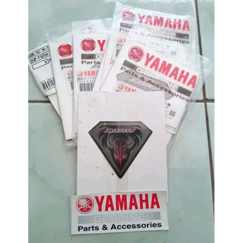 Jual emblem sticker tangki tanki yamaha byson original | Shopee Indonesia