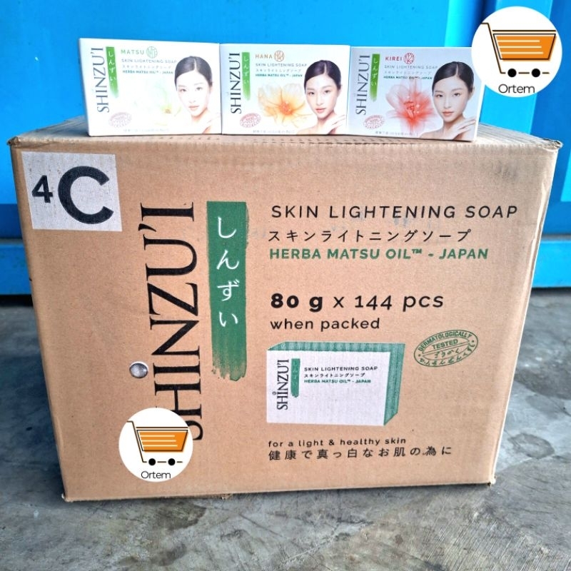 Jual SHINZUI 80gr SABUN MANDI BATANG | 1 DUS | 144 PCS | 1/2 DUS | 72 ...