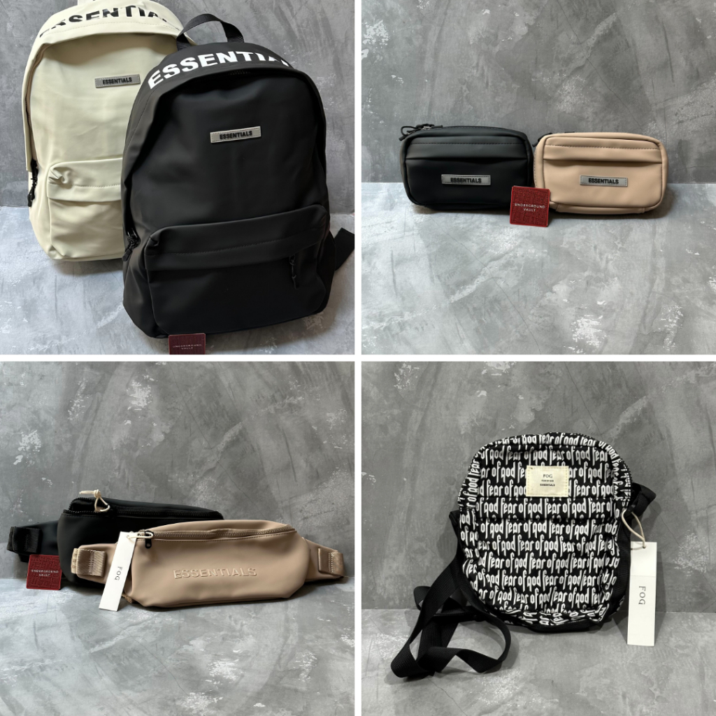 Jual FOG Essentials Fear Of God Black Khaki Backpack Tas Ransel Bag ...