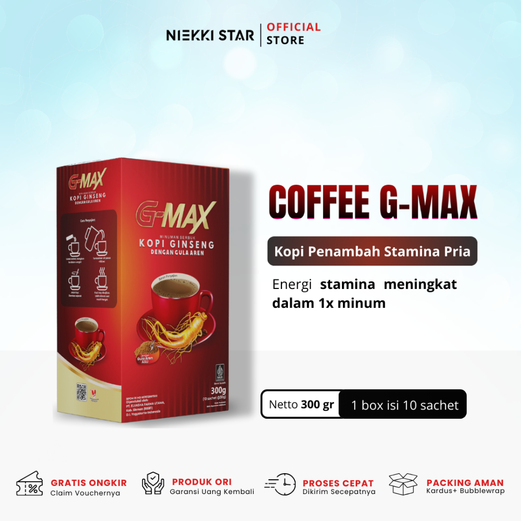 Jual Kopi G Max Coffe Original Multivitamin Kuat Penambah Energi ...