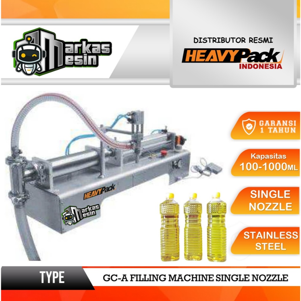 Jual Liquid Filling Machine Mesin Pengisi Cairan dan Pasta GC-A HEAVYPACK | Shopee Indonesia