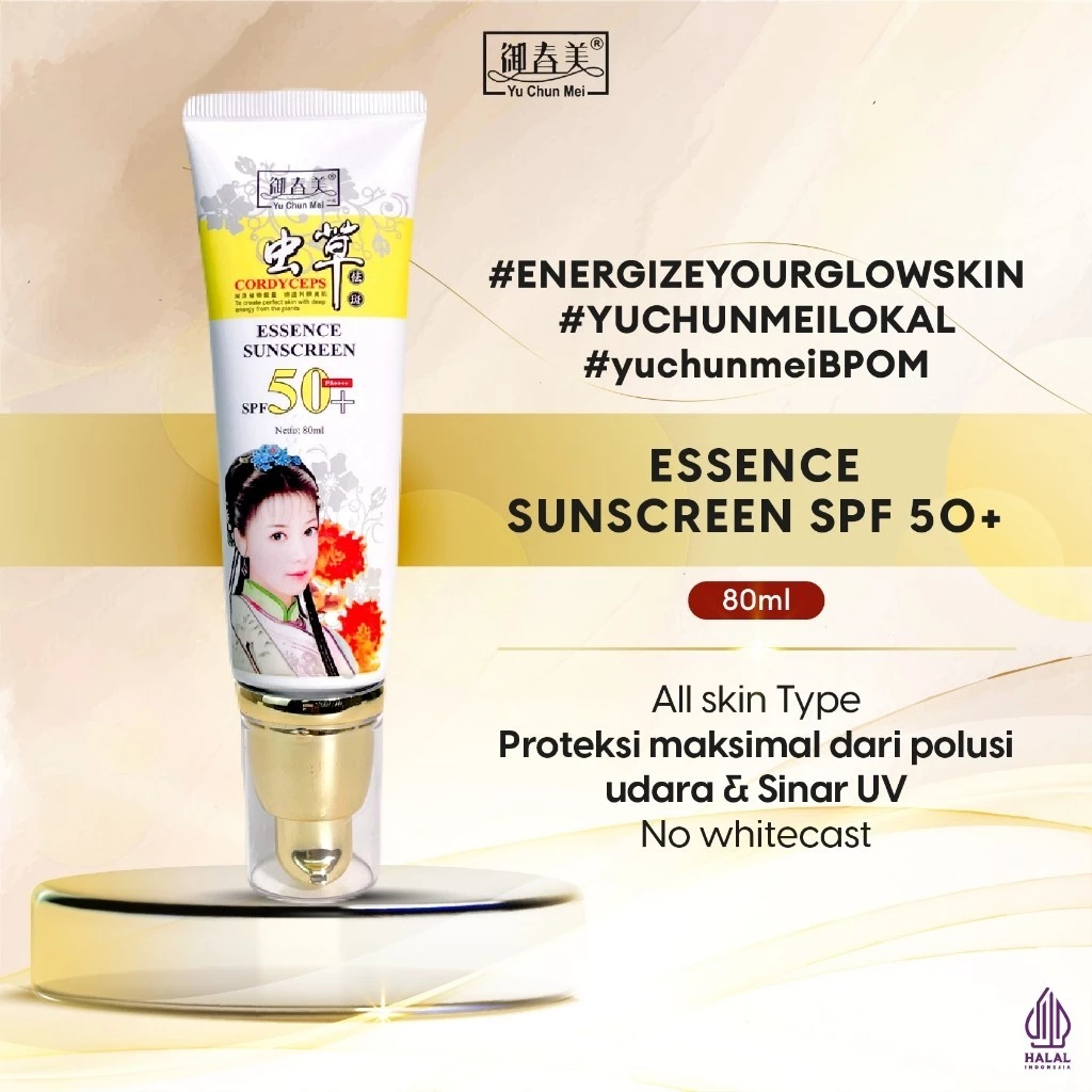 Jual Bear Cosmetic - YU CHUN MEI Essence Sunscreen UV Defender SPF50 PA ...