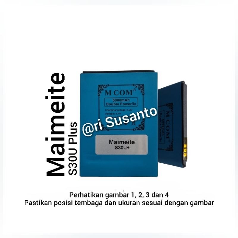 Jual Baterai MCOM for Maimeite S30U Plus Double Power 5000mAh batere ...