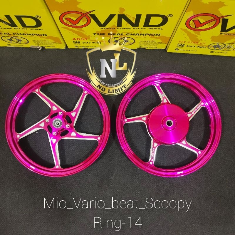 Jual VELG VND AK 55 VARIO 125 150 BEAT DULUXE SCOOPY MIO SPORTY SMILE ...