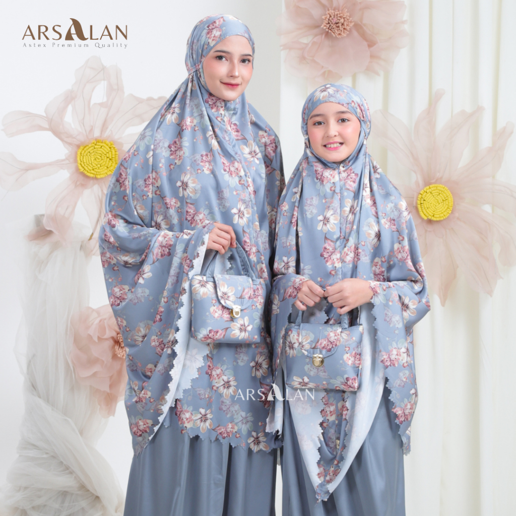 Jual Arsalan - Mukena Anak dan Mukena Dewasa Armani Silk Premium Couple ...