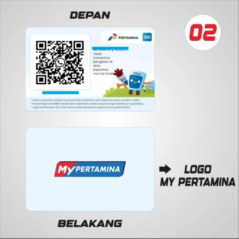 Jual kartu my pertamina bahan pvc card tebal 2 sisi sehari jadi | Shopee Indonesia