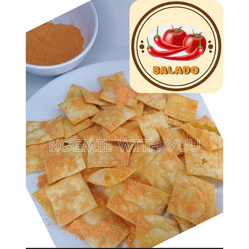 Jual Kripik Pangsit BALADO, KEJU dan JAGUNG BAKAR dari Ngemil With Yuu ...