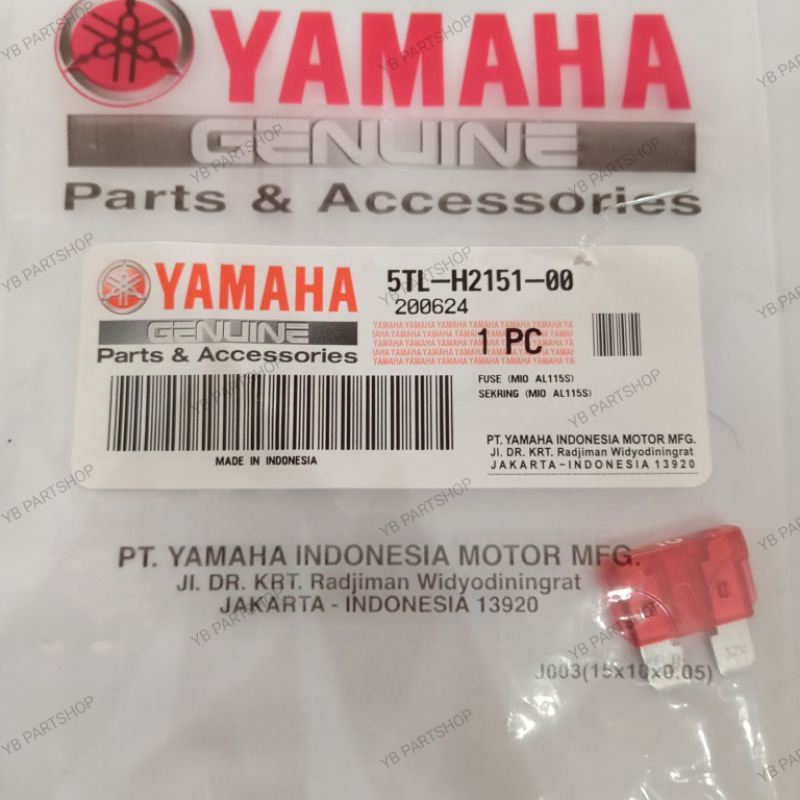 Jual FUSE (MIO AL115S) 10A / SEKRING 10 AMPERE - MIO / MIO SOUL / FINO ...
