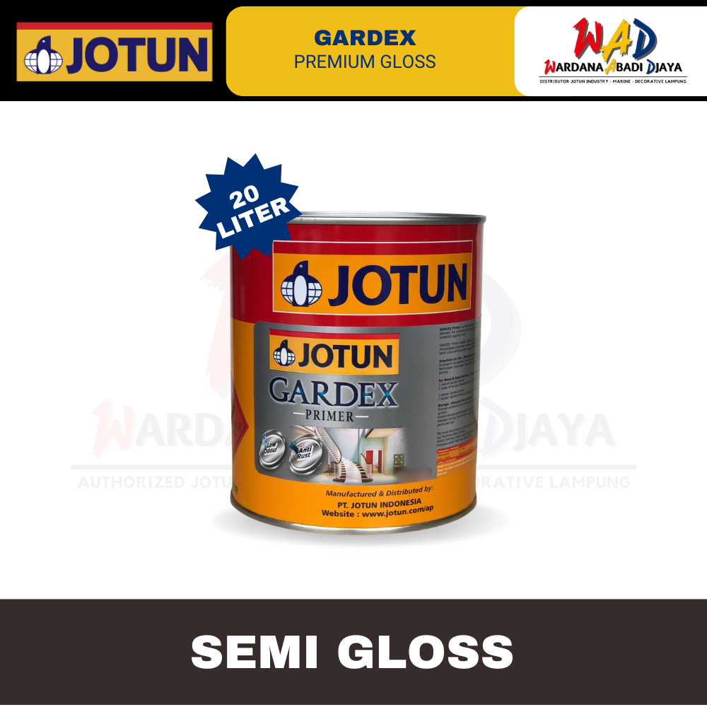 Jual CAT JOTUN KAYU DAN BESI - GARDEX PREMIUM GLOSS (SEMI GLOSS) - 20 LITER | Shopee Indonesia